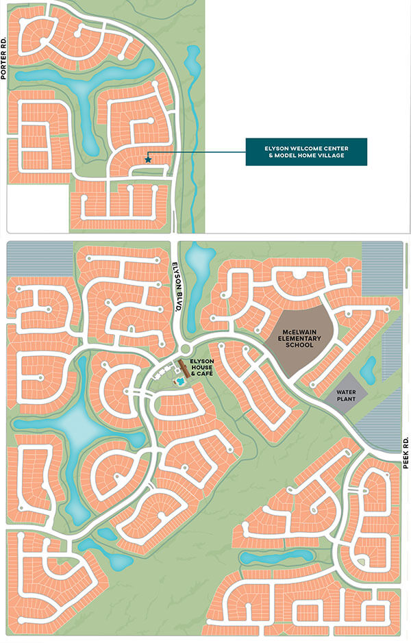 Elyson Map, Katy, TX | Master Planner Community Near Houston