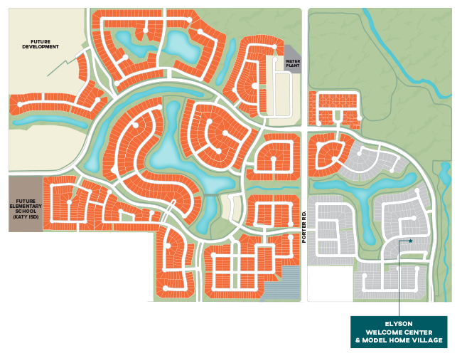 Elyson Map, Katy, TX | Master Planner Community Near Houston