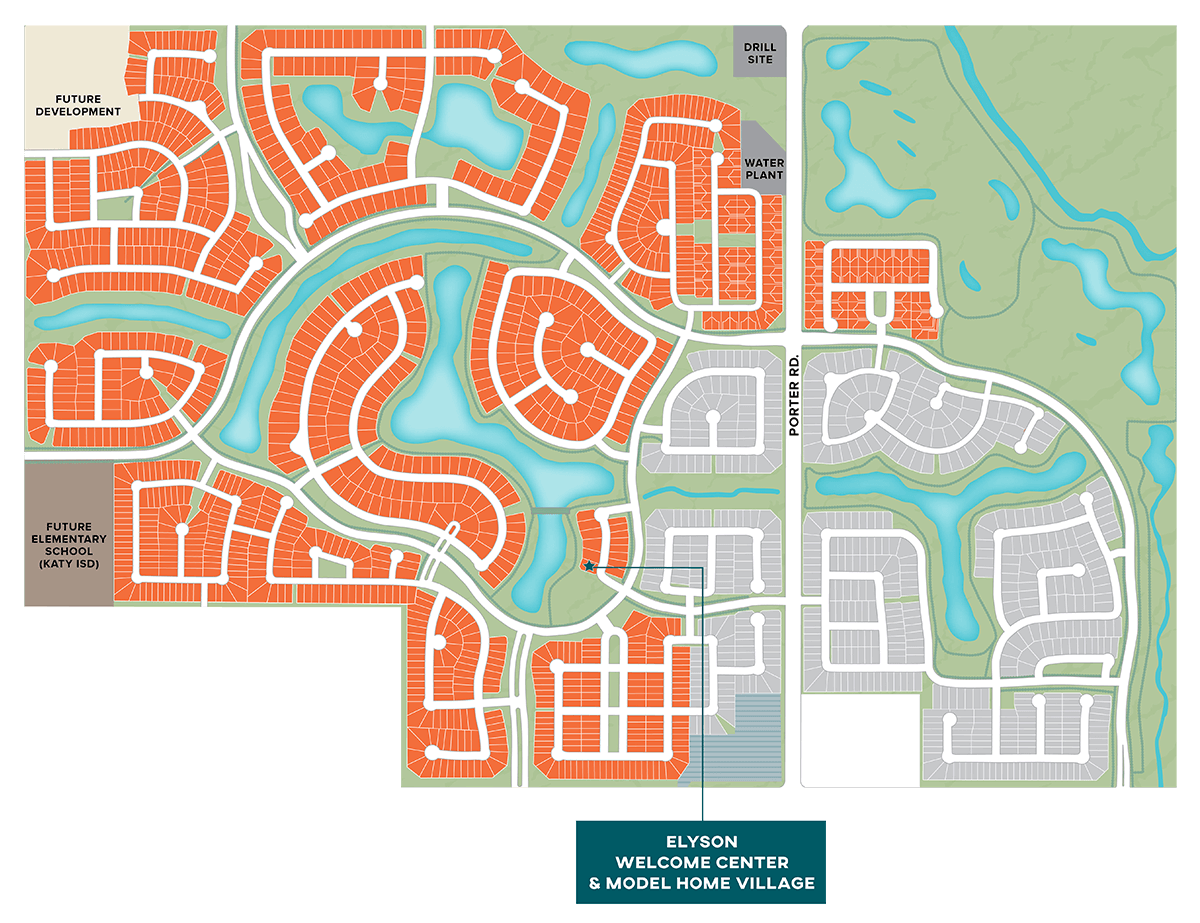 Elyson Map, Katy, TX | Master Planner Community Near Houston